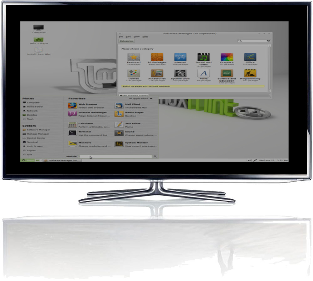 Jak odstranit tlustý okraj po připojení přes HDMI – Linux Mint CZ&SK