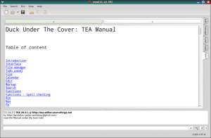 TEA Text Editor – Linux Mint CZ&SK