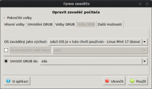 Instalace Boot Repair v Linux Mintu – Linux Mint CZ&SK