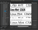 Fonty Python – správa, prohlížení a vyhledávání písma – Linux Mint CZ&SK