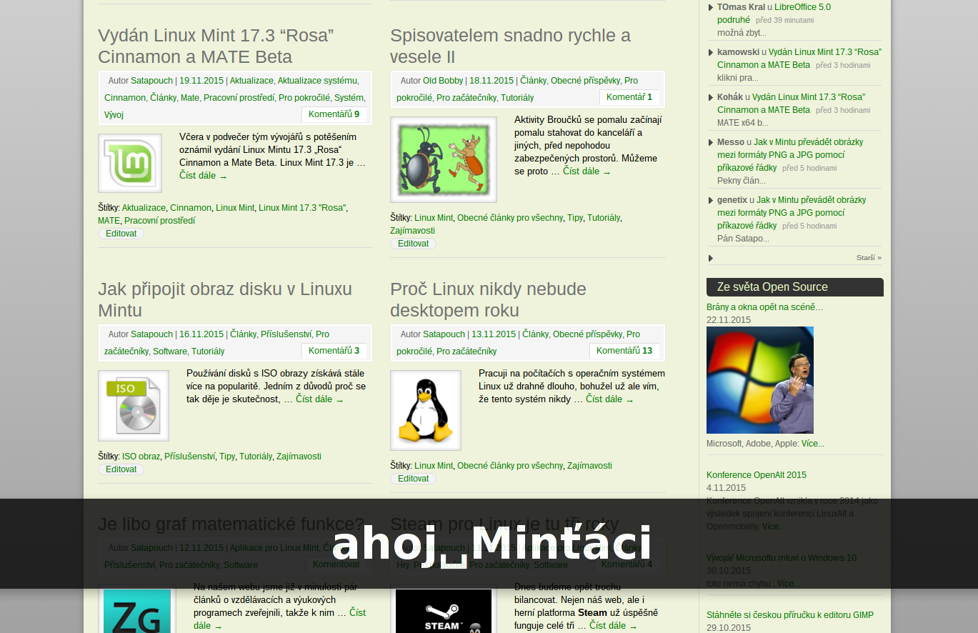 Screenkey – Linux Mint CZ&SK