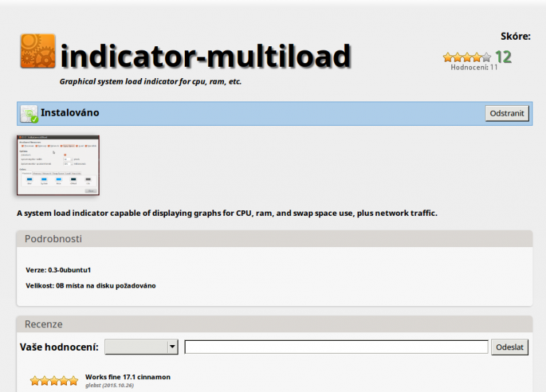 Indicator-multiload & Broučci – Linux Mint CZ&SK