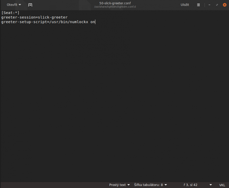 NumLock – Linux Mint CZ&SK