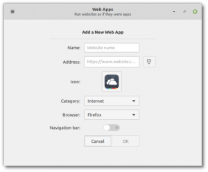 Web App Manager – Linux Mint CZ&SK