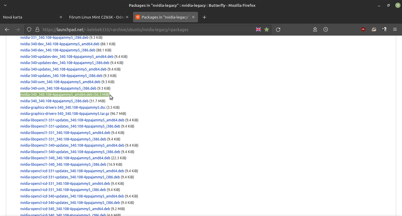 Nvidia 340 pre LM 21 – Linux Mint CZ&SK